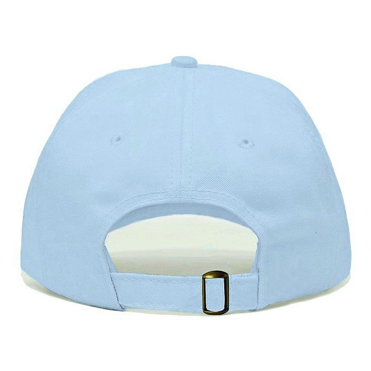 Lotus Flower Dad Hat, Embroidered Baseball Cap, 100% Cotton, Unstructured Low Profile, Adjustable Strap Back, 6 Panel, One Size Fits Most (Multiple Colors) (Baby Blue)