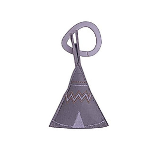 Bacati Woodlands Grey/Beige Neutral Cotton Activity Gym with Mat, Beige/Grey