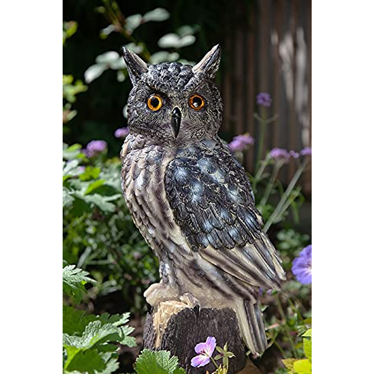 VA Horned Eagle Owl Resin Statue, Fake Owl, Fake Statue, Fake Owls, Garden Owl, Owl Décor, Realistic Owl, Owl Yard Décor, Owl.