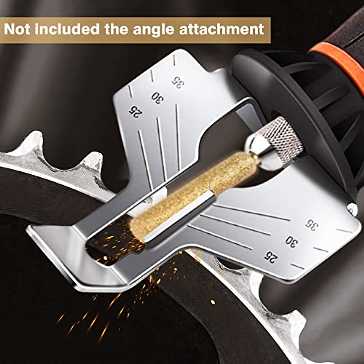 18pcs High Hardness Diamond Chainsaw Sharpener- Titanium Plated Burr Stone File in 3 Size Diamond Sharpening Wheels Chainsaw File for Chain Saw Stone Jewelry Wood (5/32'', 3/16'', 7/32'')