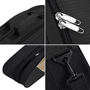 ITODA Tennis Racquet Cover Bag, Sports 3-6 Rackets Paddle Badminton Carry Case Dustproof Waterproof Separation Shoes Pocket Storage Outdoor Bag with Adjustable Shoulder Strap