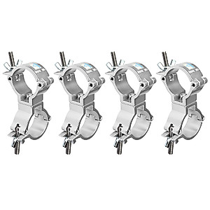 Lighting Truss Swivel Coupler DJ Light Clamps 2 Inch Aluminum Alloy Max Load 220 LBs for 1.88-2 Inch Pipe 4 Pack