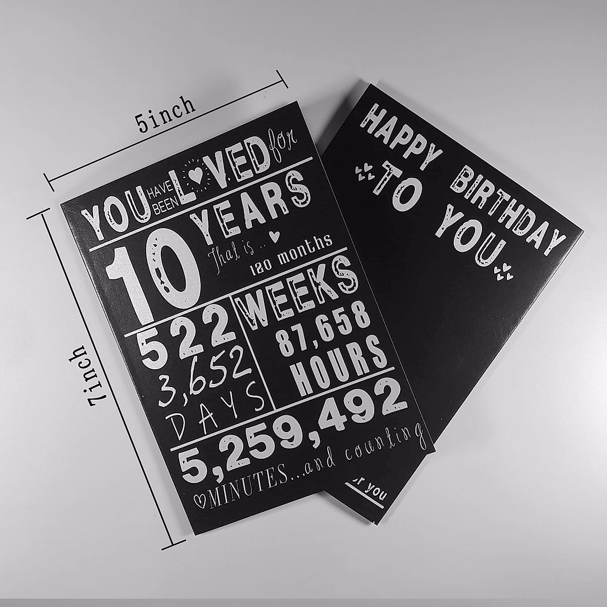 Sutjxc 10th Birthday Card for Girls & Boys, Perfect Bday Gifts for 10-Year-Old Grandkids, Niece, Son, Daughter, and Best Friend
