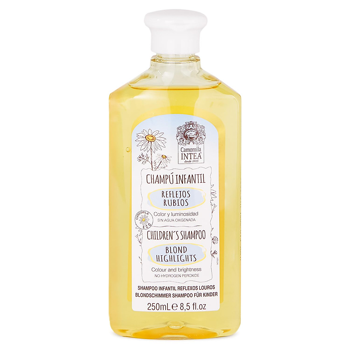 Intea Camomila Kids Shampoo for Blonde Highlights – 8.5Oz Chamomile Shampoo Hair Lightener for Kids – Natural Extract Toddler Shampoo with No Silicones or Parabens