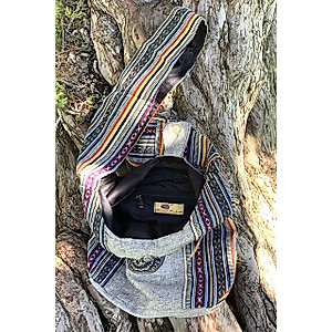 Cotton Shoulder Bag, Unique Tapestry Hippie Crossbody with Hamsa Print Hobo Hippie Cross body Women bag, Festival bag Sling Boho Bag/Handmade with Love