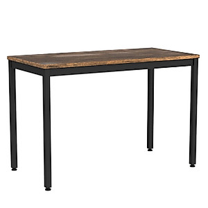 Zanzio 47.2 Inches Simple Style Home Office Writing Study Table Computer Desk, Vintage Brown