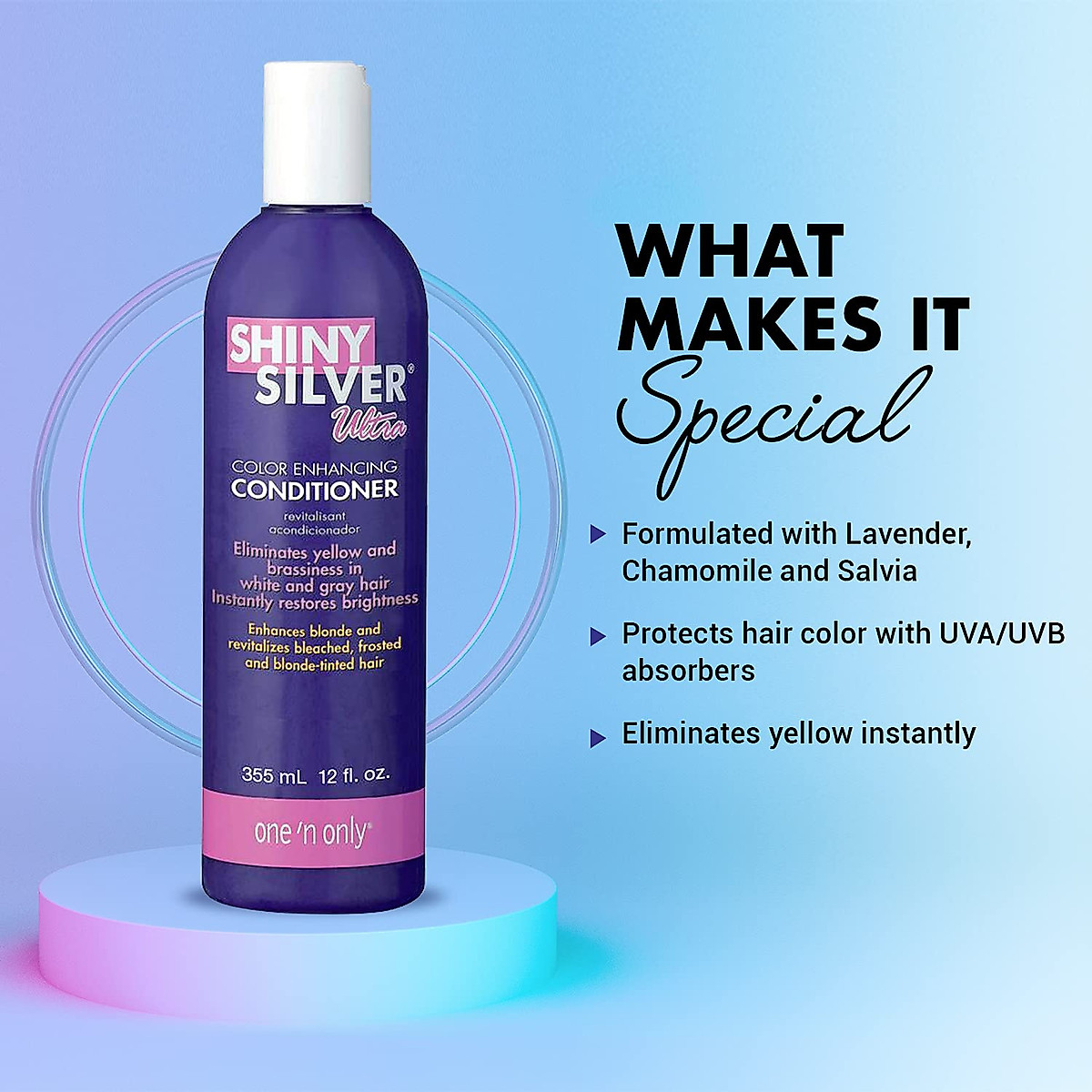 Shiny Silver Conditioner Ultra Color Enhancing 12 Ounce (354ml) (2 Pack)