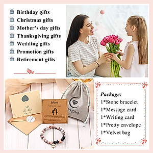 UPROMI Mothers Day Gifts for Mom Gifts from Daughter Son, Best Mom Ever Gifts, Great Birthday Gifts for Mom Bracelet Mama Mother of The Bride Groom Gifts