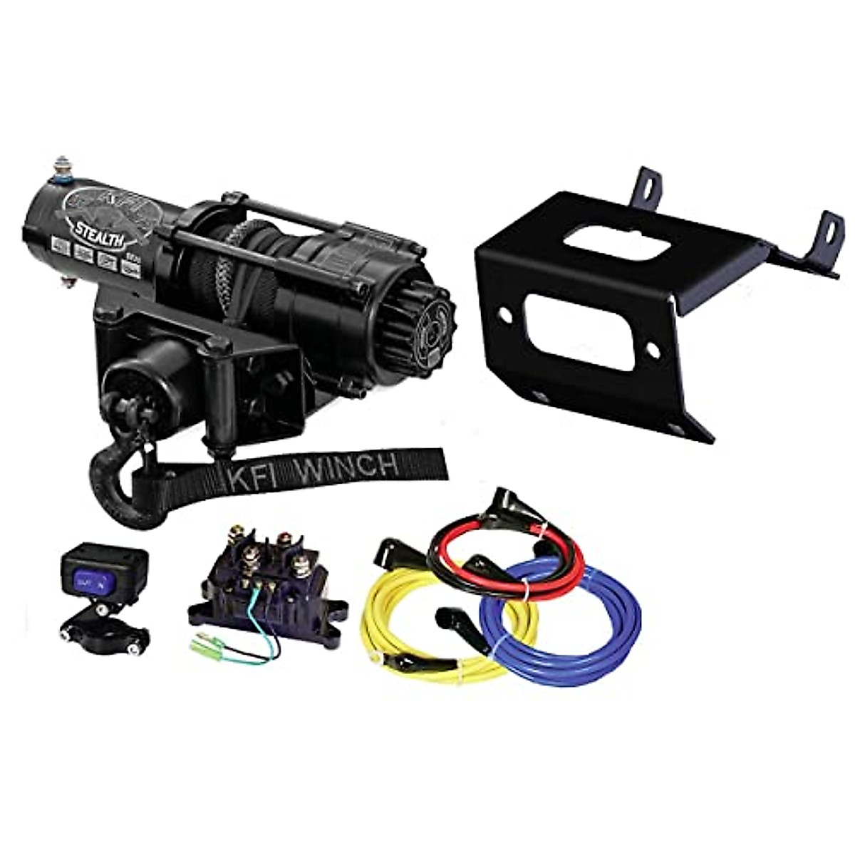 KFI SE25 2500lb Stealth Winch & 102175 Winch Mount kit Compatible/Replacement for 2020-2021 Honda Foreman Rubicon TRX520 (ALL MODELS)