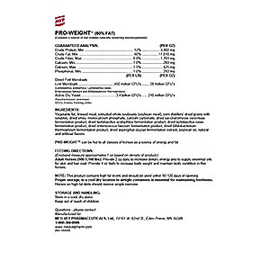 Med-Vet Pharmaceuticals Pro-Weight 10lb for Healthy Weight Gain in Horses