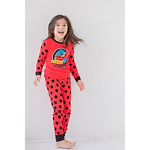 Miraculous Ladybug Big Girls Breathable Pullover Pajama Shirt & Pajama Pants Red 10-12