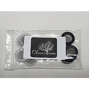 Black 20 pcs Silicone Washer Silicone Filter Gasket for Shower Head Water tap Faucet (White & Black 10 Pcs)