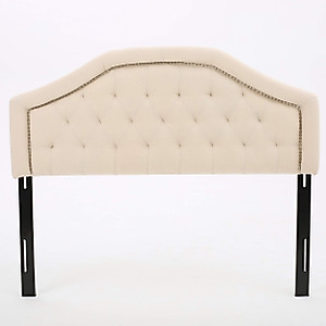 Christopher Knight Home Killian Headboard - Fully Upholstered, Queen / Full, Beige