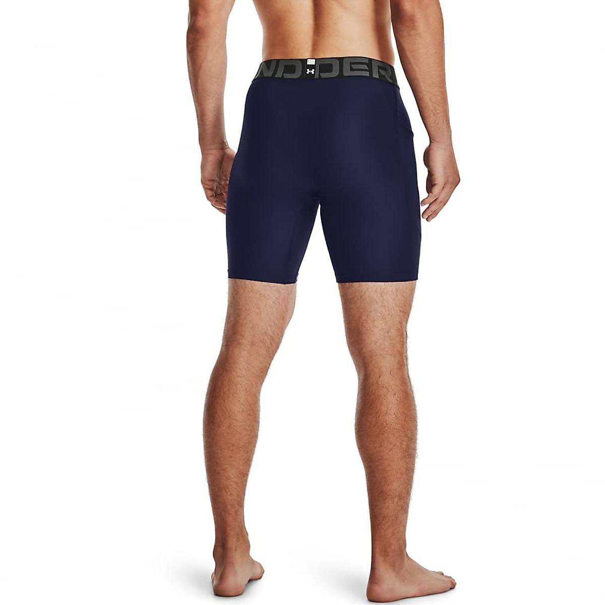Under Armour Men's Armour HeatGear Compression Shorts , Midnight Navy (410)/White, XX-Large