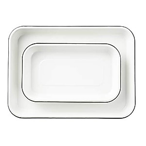 TableCraft 10347 White Enamel 1/4 Size Sheet Pan