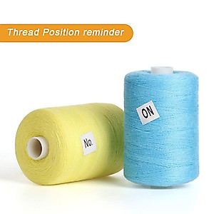 HAITRAL Sewing Thread Sets - 24-Color Spools Thread Mixed Cotton, 1000 Yards Sewing Kits Thread for Sewing Machine, DIY Sewing