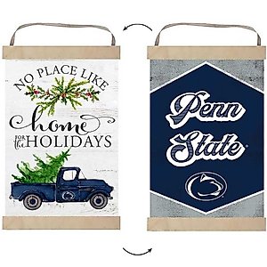 KH Sports Fan Reversible Banner Sign Home for Christmas Penn State Nittany Lions