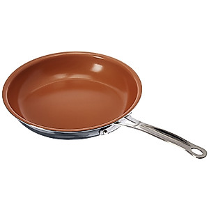 Gotham Steel 1324 Ceramic and Titanium Nonstick 10.25" Fry Pans, Grey