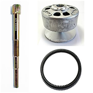 Compatible with Kawasaki Mule 2500/2510 / 2520 Drive Clutch Converter 49093-1064 w/Drive Belt & Puller Tool