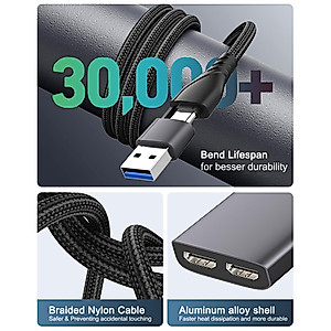 MacBook Laptop Docking Station Dual Monitor, USB to Dual HDMI Adapter for Monitor, USB C to HDMI 1080P, Dual Monitor Adapter Compatible with MacBook Pro Air M1 M2 MacOS 10.15 and Above, Windows 10,11