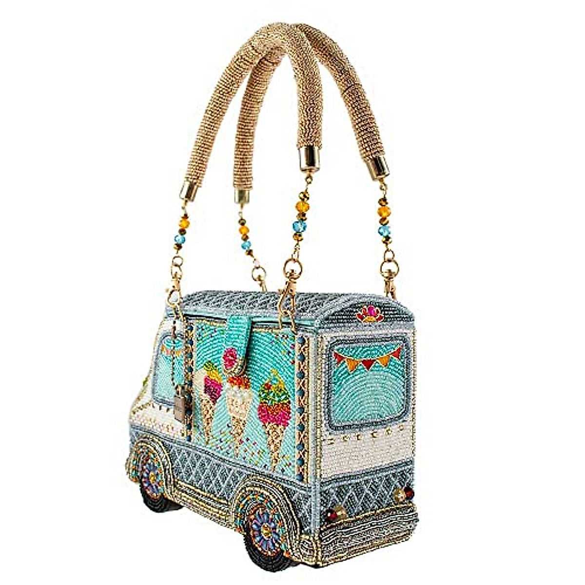 Mary Frances Here's the Scoop Top Handle Ice Cream Truck Handbag, Multi