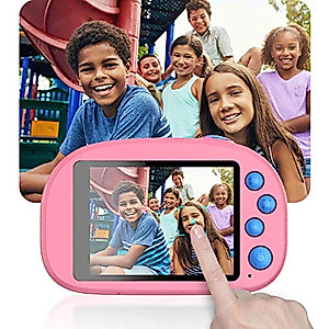 LKYBOA Children's Digital Camera - Small SLR Toy Touch Screen Kids Camera (102 * 64 * 35mm) (Color : A)