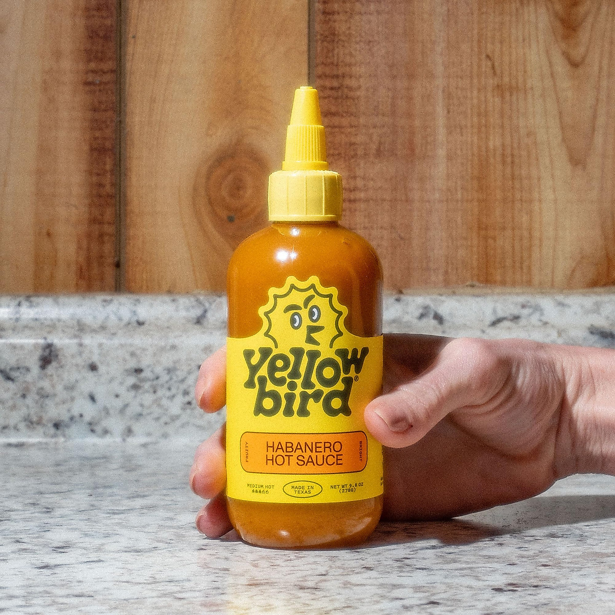 Yellowbird Classic Habanero Hot Sauce 9.8 oz. Pantry Size (Medium Hot | 1 Bottle | Made in Texas)