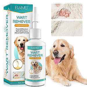 Dog Wart Remover, Professional Dog Wart Removal Treatment, Painless Rapidly Eliminates Dog Warts & Dog Skin Tags, No Irritation Effective Wart Removal, Stops Wart Regrowth - 20ML