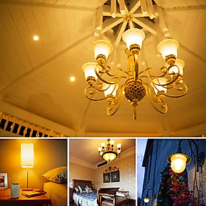 tebio 35W Warm LED Light Bulb 300W Equivalent 3500 Lumen Warm White 3000K, E26/E27 Base Non-dimmable LED Corn Bulbs 3-Pack