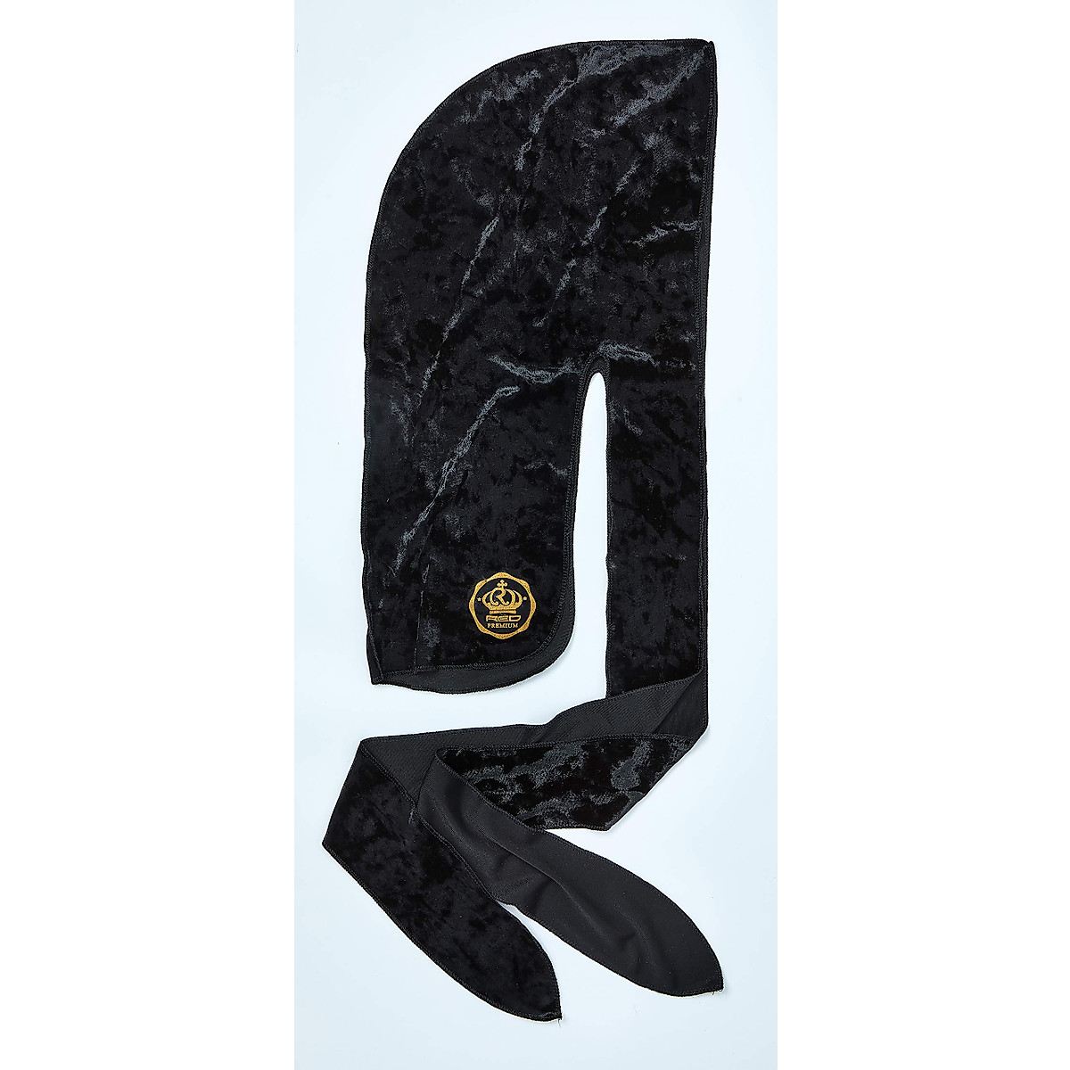 KISS RED Premium Bow Wow X Power Wave Crushed Velvet Durag (Black)