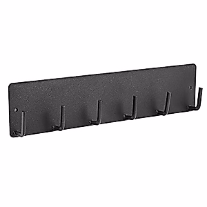 Kalekey Magnetic Key Holder for Metal Front Door Towel Hook Brush Organizer for Laundry Room on Dryer Washer Hat Hanger for Entryway for Festival Holiday Decorations ( Black)