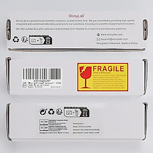 stonylab Glass Weighing Funnel, Borosilicate Glass Weighing Funnel Transfer Funnel with Pouring Neck for Sample Transfer Laboratory Research