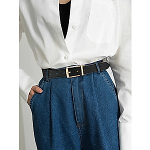 Reversible Belt for Women, CR 1.25" Womens Leather Belt for Jeans Pants - 2 Styles in One Belt