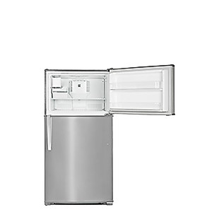 Kenmore Top-Freezer Refrigerator with Ice Maker and 21 Cubic Ft. Total Capacity, Stainless Steel
