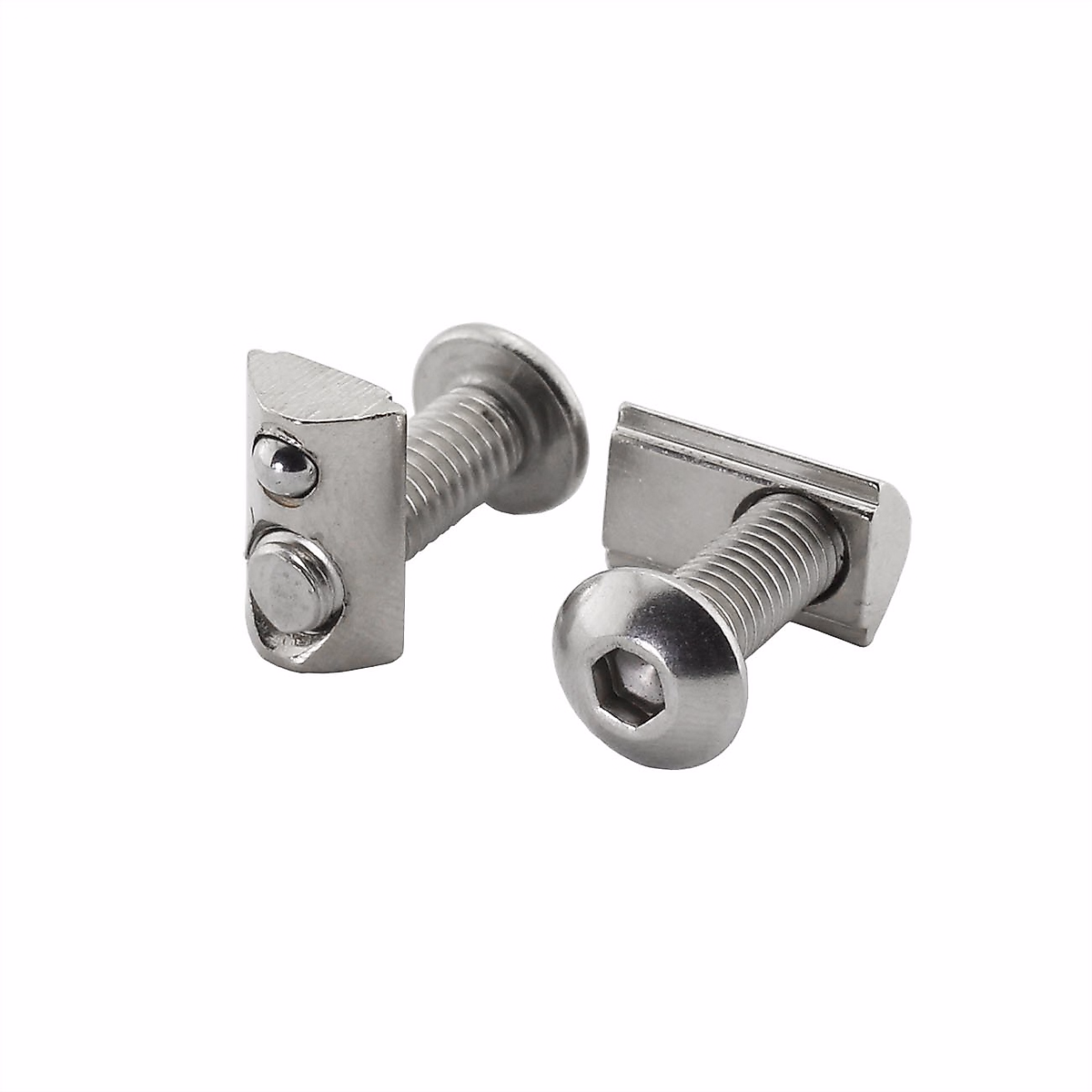 PZRT 50pcs M5 x 8mm Button Head Socket Cap Screws,304 Stainless Steel Allen Hex Button Head Screws