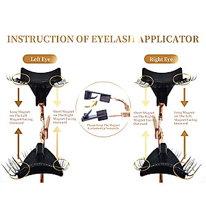 Davocy Magnetic Eyelashes Applicator Tool, 8D Quantum Magnetic Eyelashes Partner, Glue-Free Magnetic Eyelash Clip, Easily Apply Magnetic Eyelash Curler, Gold