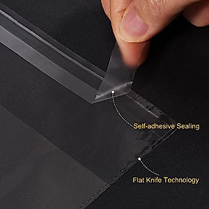 uxcell 400Pcs Clear Cello Bags, 3.9"x 3.9" Plastic Self Sealing OPP Cello Treat Bags Cello Poly Bags for Packing Cookies Candy Jewelry Gifts, Clear