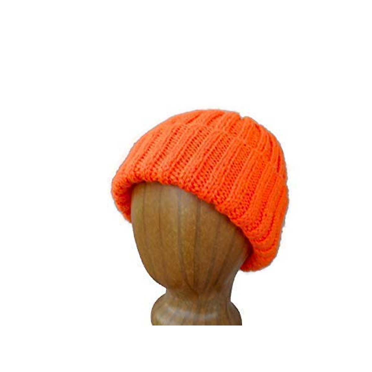 Beanie Hat, Wool Blend, Men Women Teens, Hand Knit Wool Acrylic, Ribbed Toque Watch Cap