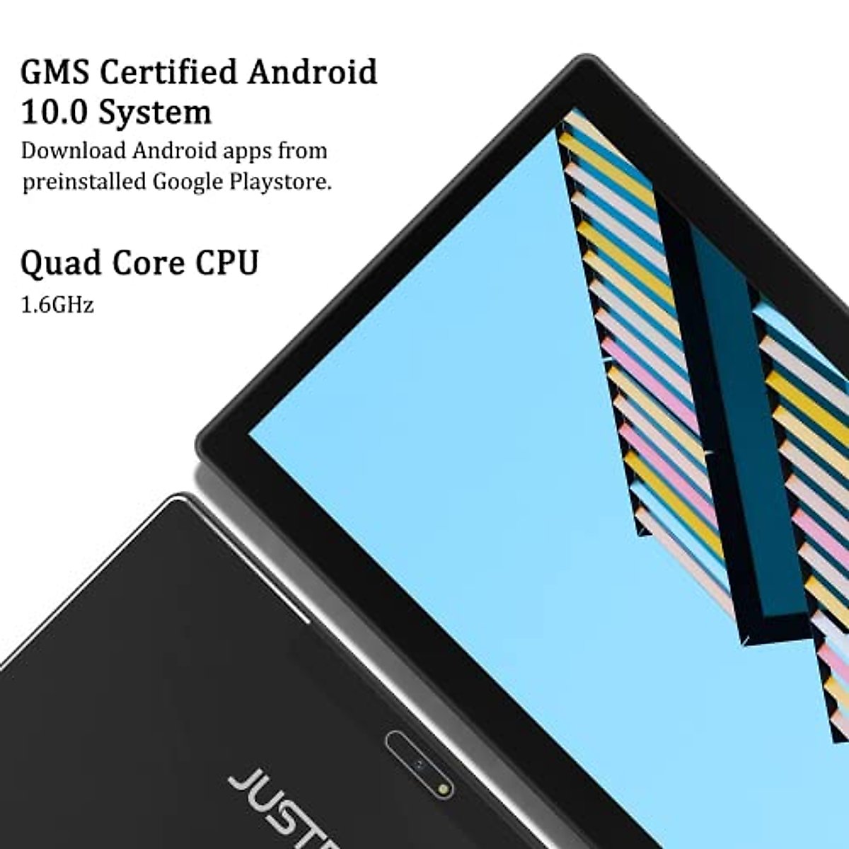 Tablet 10.1 Inch Android 10.0 Tablets, Google Certificated Wi-Fi Tablets, 1.6 GHz Quad Core Processor, 32GB Tablets with 128GB Expansion, IPS HD Screen, Dual Camera, Supports Bluetooth, Black…