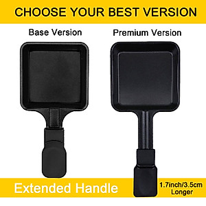 Kosmosta Non-Stick Coated Mini Grill Cheese Pan Melting Accessories for Raclettes Replacement trays Raclette Dishes Mini raclette pans, Square Shape(8PCS)