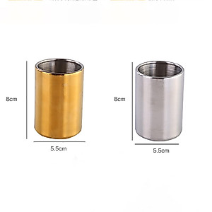 GSHLLO Stainless Steel Fruit Fork Holder Cocktail Pick Holder Coffee Spoon Holder Cup Kitchen Utensil Holder for Kitchen Home Office Silver