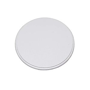 Litepak Door Stopper Wall Protector Bumper 5" Door Knob Guard Plastic Self Adhesive Prevents Door Handle Damage, White (White, 1 Pack)