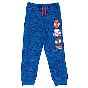 Marvel Spidey and His Amazing Friends Toddler Boys Fleece Hoodie Pants Set Gray/Blue 3T