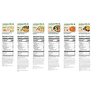 Nurture Life Healthy Toddler & Kid Food Favorites 6-Meal Variety Pack (including Chicken Meatballs and Pasta), Organic Focus