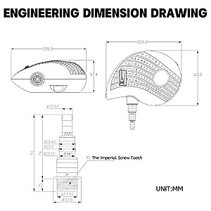 Water Rebirth Submersible Water Pump Aquarium Pumps Outdoor Pond Pump Waterfall Pump Adapted to Multiple Filters HFP2500 120V/60HZ 39W MAX. FLOW 581GPH MAX. HEAD 8.5FT