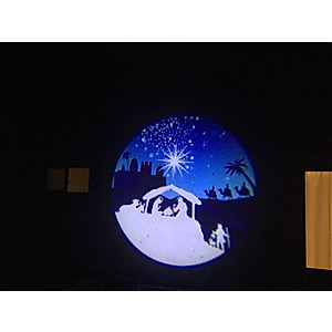 Beffy Arts Nativity Scene Outdoor Projector, Christmas in Bethlehem, Christian Themed holy Night Scene for Christmas Outdoor Lighting Outdoor Decoration