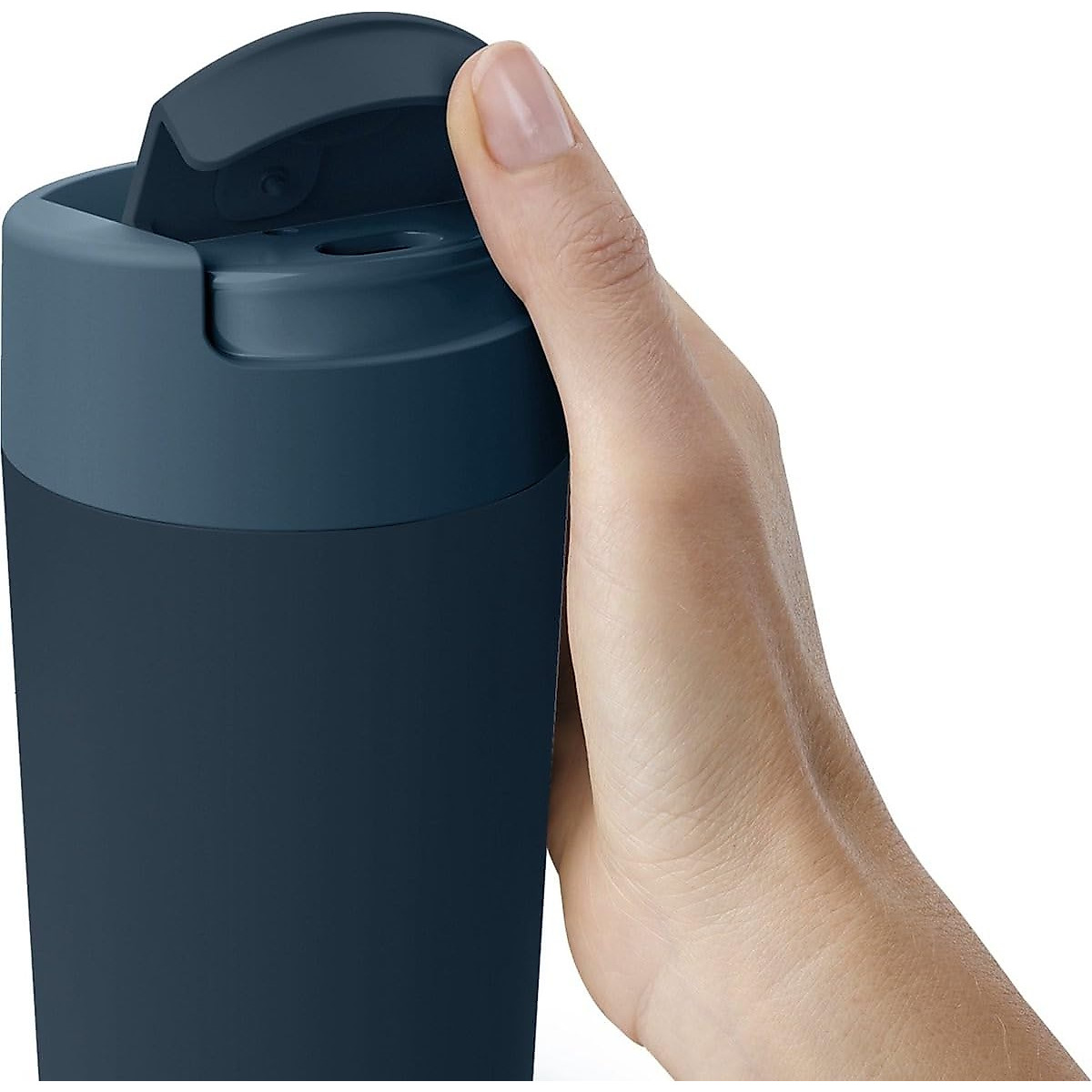 Joseph Joseph Sipp Travel Mug with Flip-top Cap - 454 ml (16 fl. oz) - Blue
