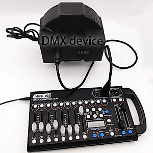 Dmx Console,Universal DMX-512 Controller 192 DMX 512 Stage DJ Light Controller 240 Different Scenes Dmx512 Console Applicable to 3-Pin DMX Cable for DJs Bands Bars Pubs Clubs Family Party Wedding etc…