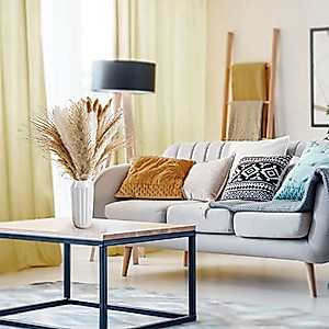 Natural Dried Pampas Grass Decor: 80 Pcs 17" Small Fluffy White Pampas Stems & Beige Reed Grass & Dry Wheat Bundle & Bunny Tail Grass Pampas Bouquet