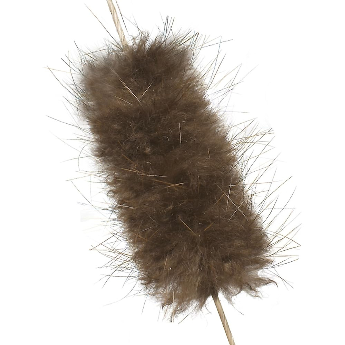 Standing Wolf Beaver Fur Bow String Silencers | Traditional Archery Bowstring Silencers/Dampeners | Beaver Balls (Beaver Fur)